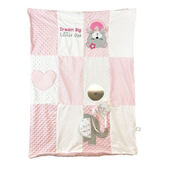 Unbranded | Bedding | Baby Blanket 3x40 Girl Pink Minky Interactive ...